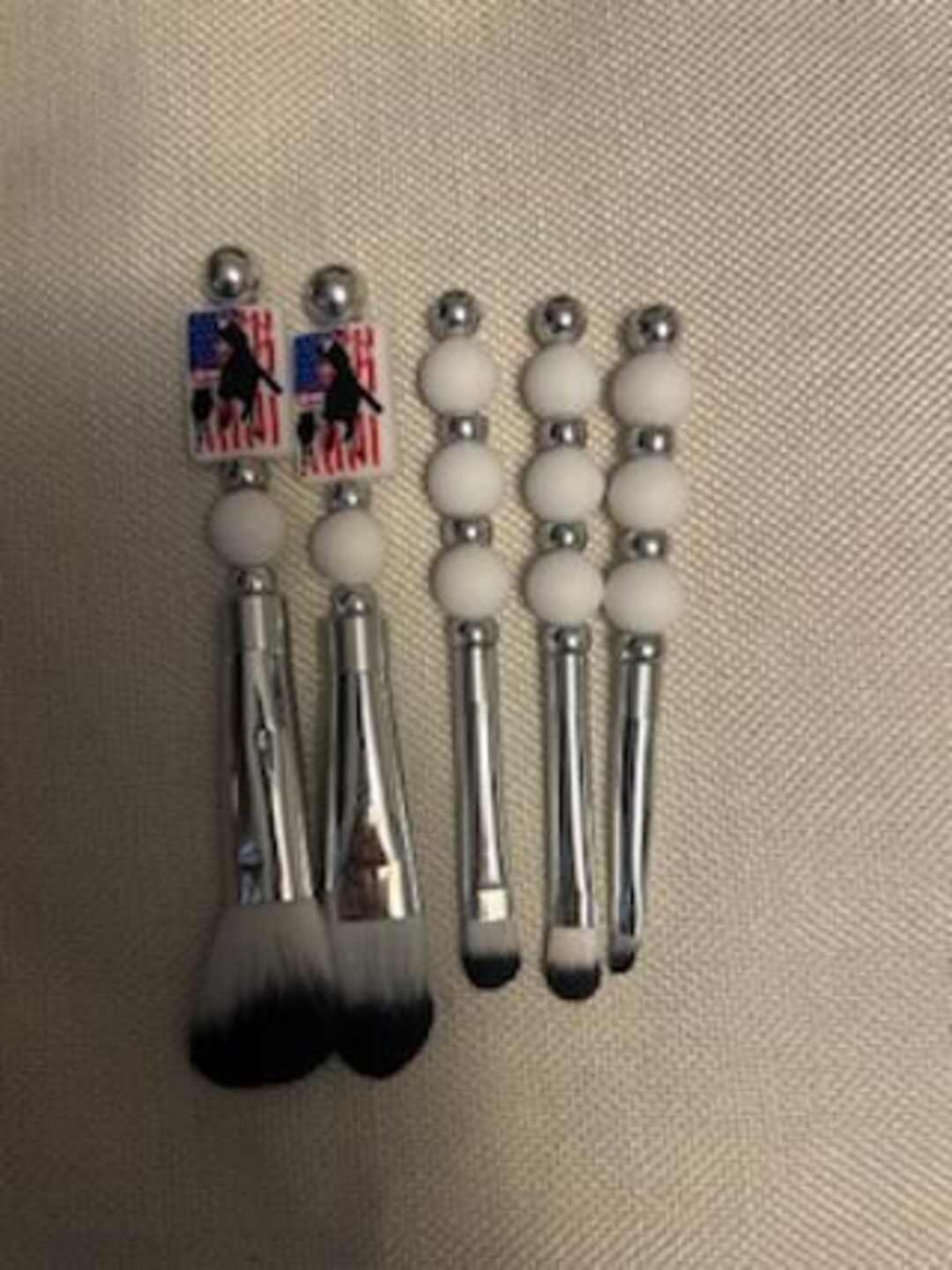 Rodeo, Cattle Roping, Barrel Racing, Western, Beaded Makeup Brush ...