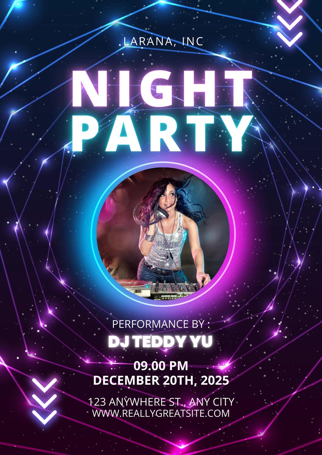 Editable Party Poster | Customizable Event Sign | DIY Digital Download ...