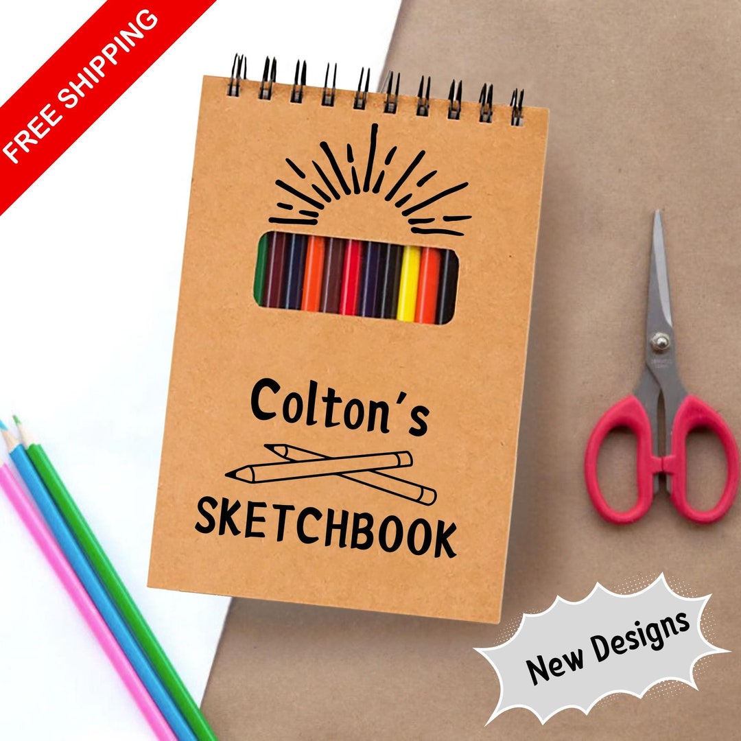 Personalized Sketch Pad for Kids, Teens Young Artists, Sketchbook With ...