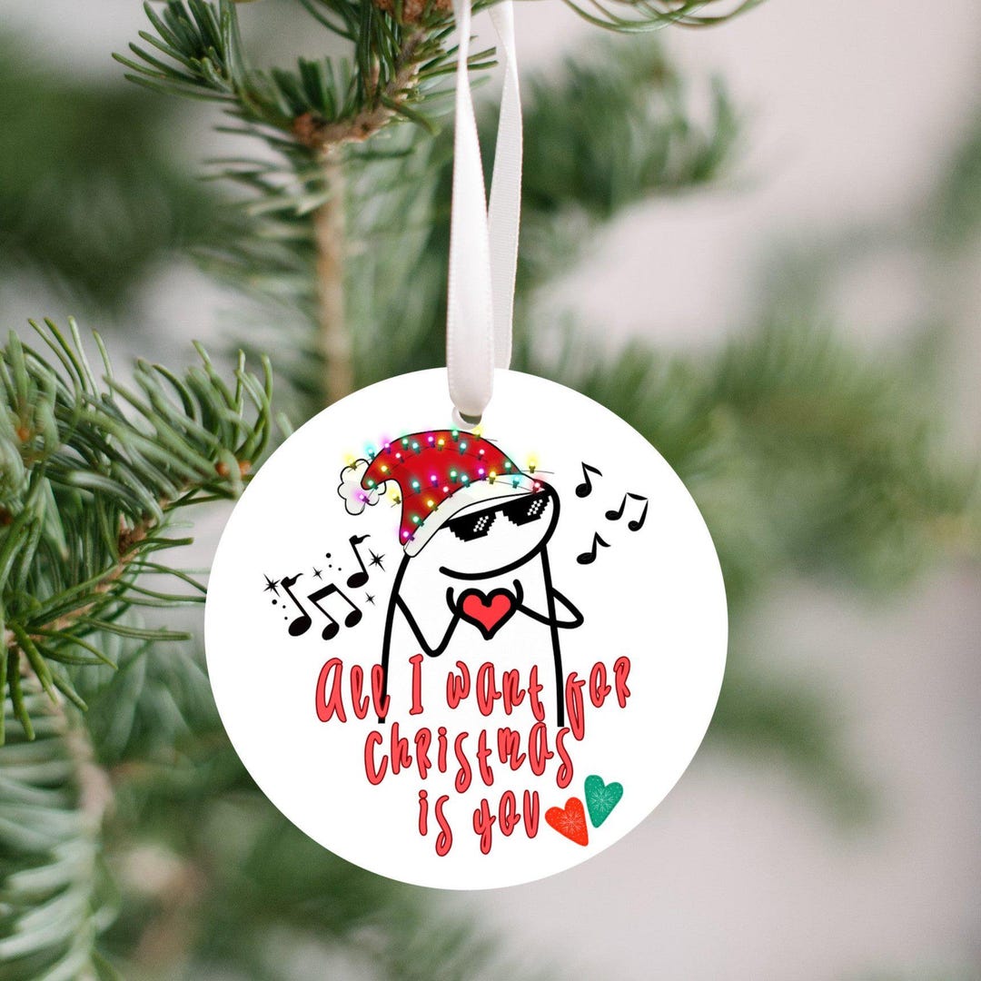 Christmas Ornament, Flork Meme Character, Singing Flork, All I Want for ...