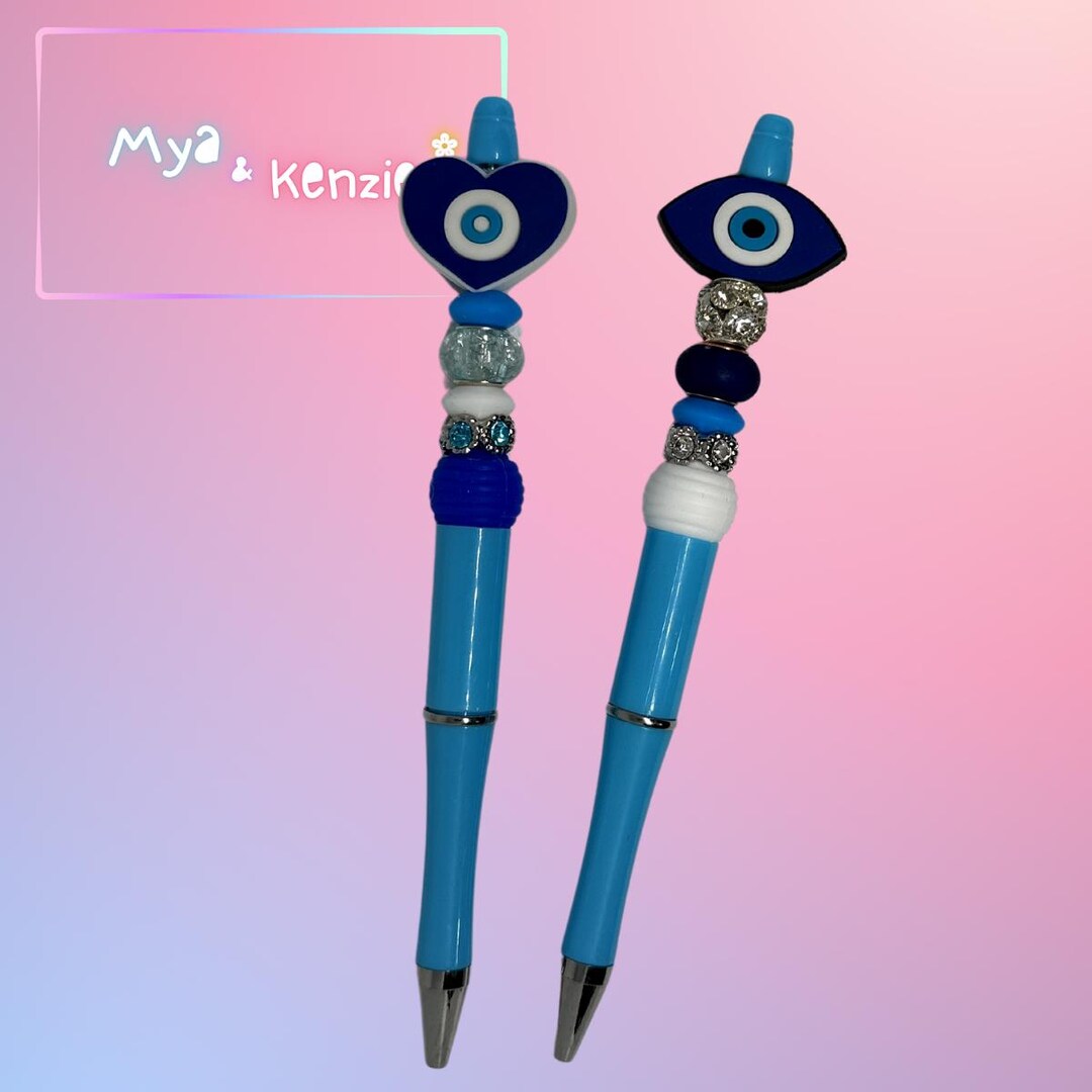 Evil Eye Pen, Eye Pen, Focal Beaded Pens, Cute Pens, Custom Pens, Mom ...