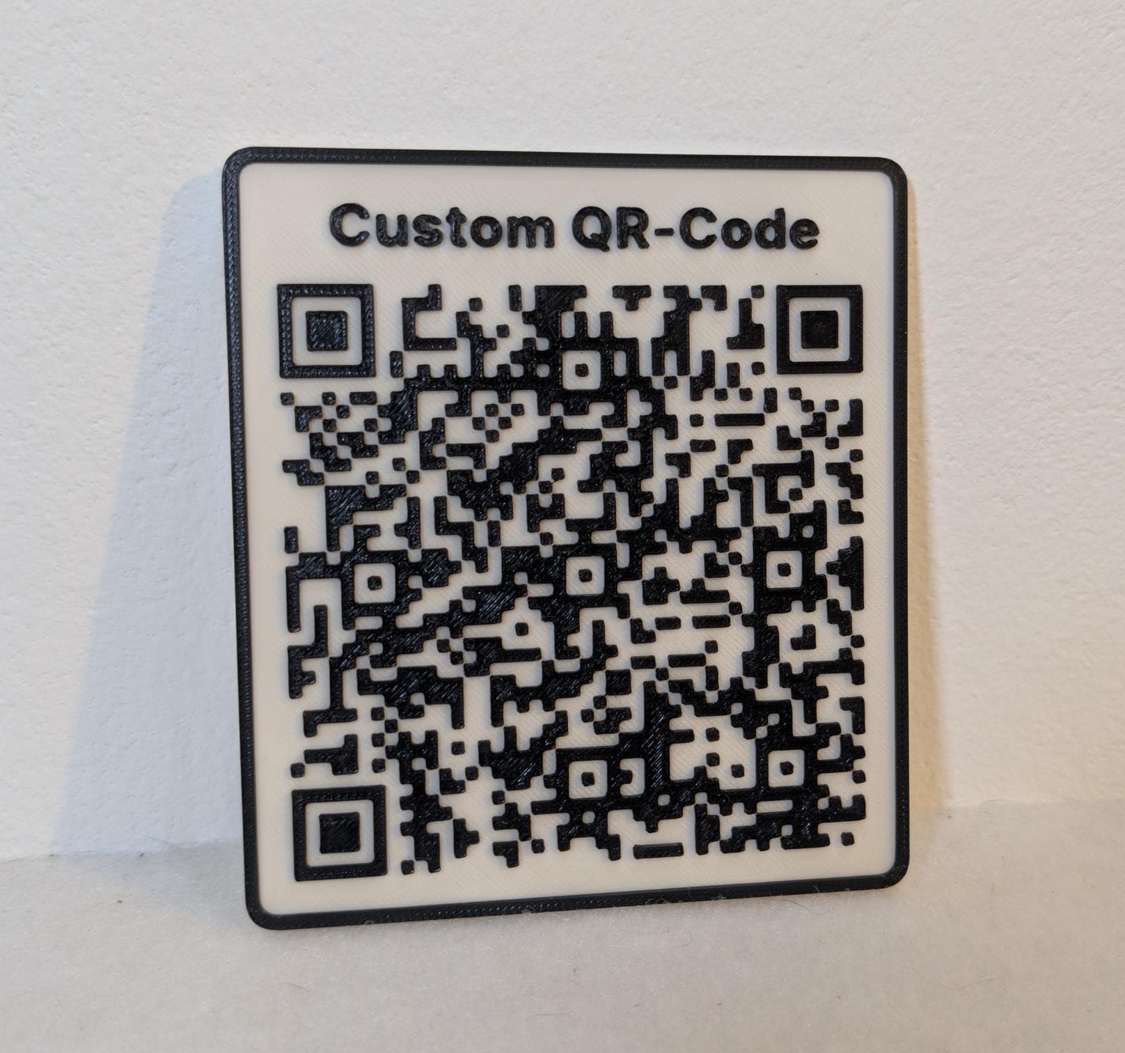 Custom 3D Printed QR Code Sign With Wall Mount - Etsy