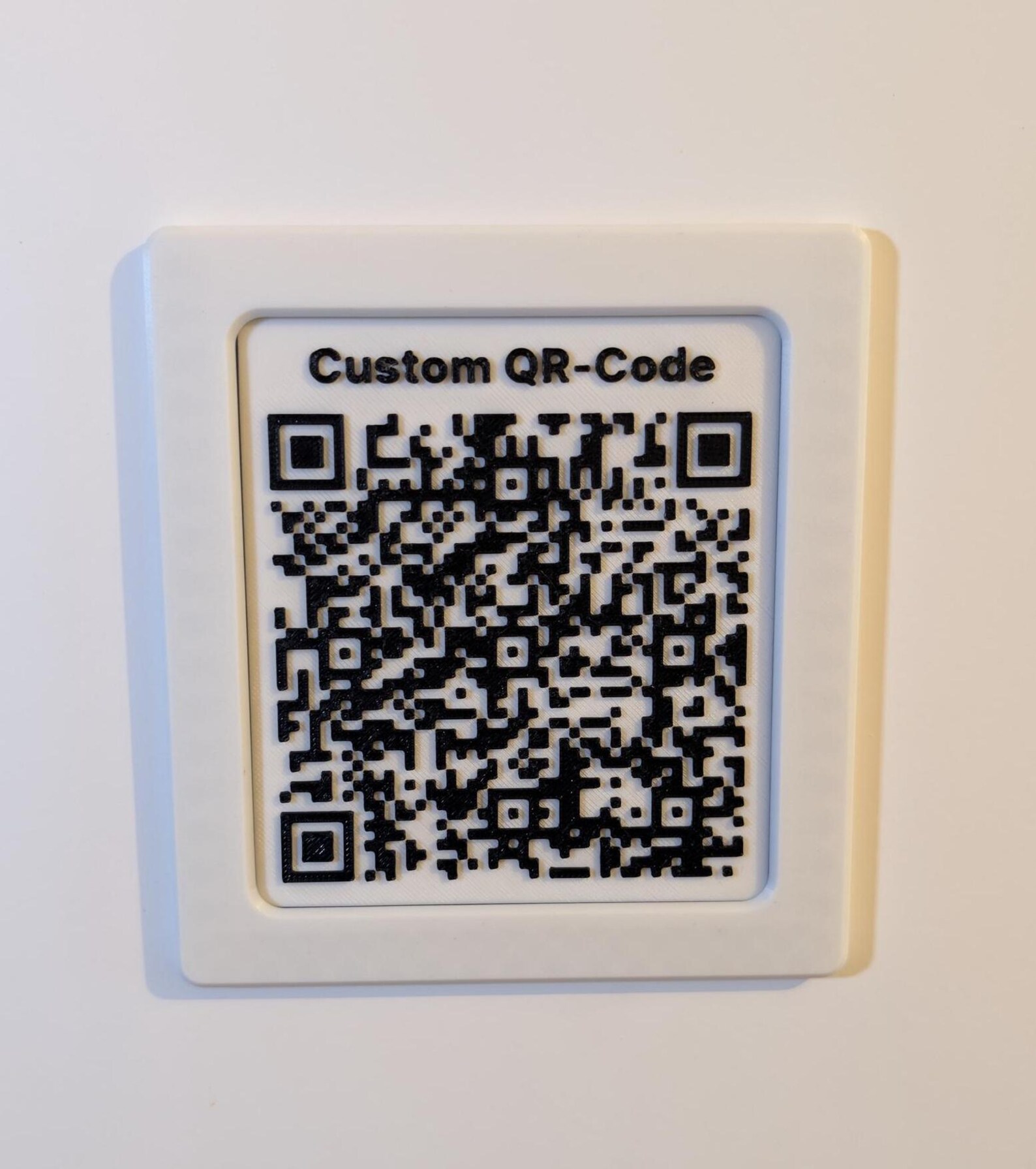 Custom 3D Printed QR Code Sign With Wall Mount - Etsy