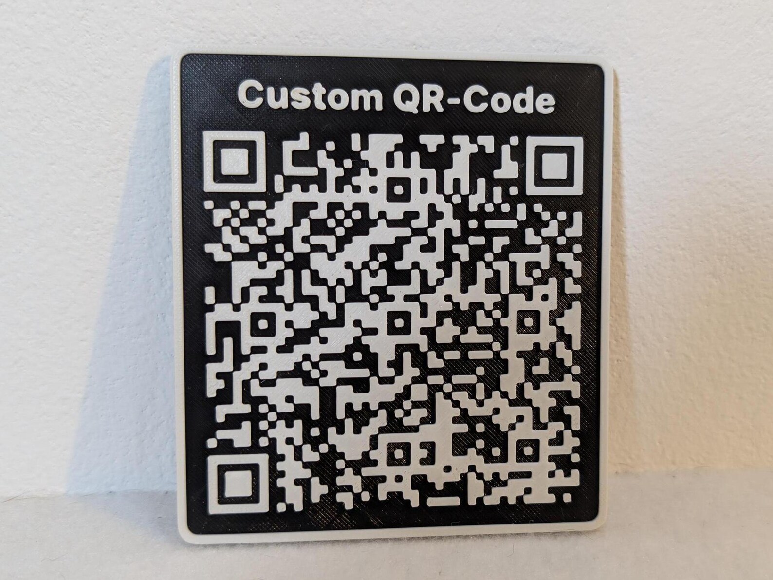 Custom 3D Printed QR Code Sign With Wall Mount - Etsy