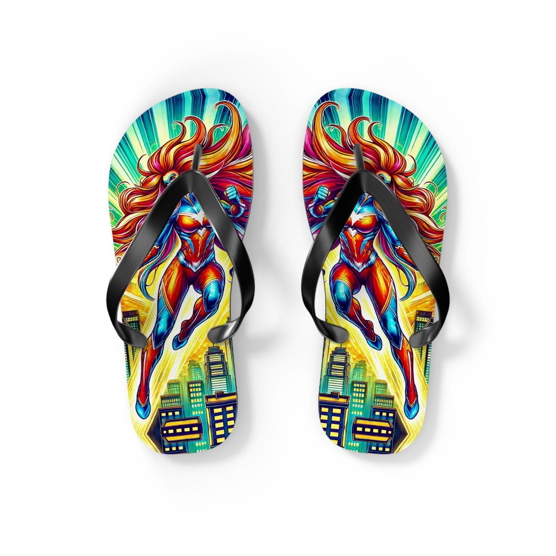 Limited Spectrum Star Flip Flops - Etsy