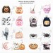 Watercolor Cute Halloween Clipart Set, Variety Spooky Clip Art, Pumpkin ...