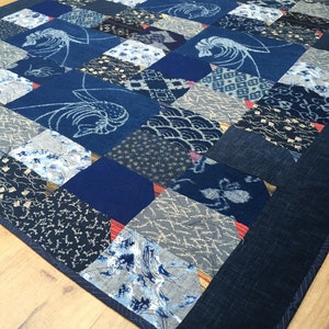 Pieces of Indigo Quilt Pattern PDF, Easy Quilt Pattern, Beginner Quilt ...