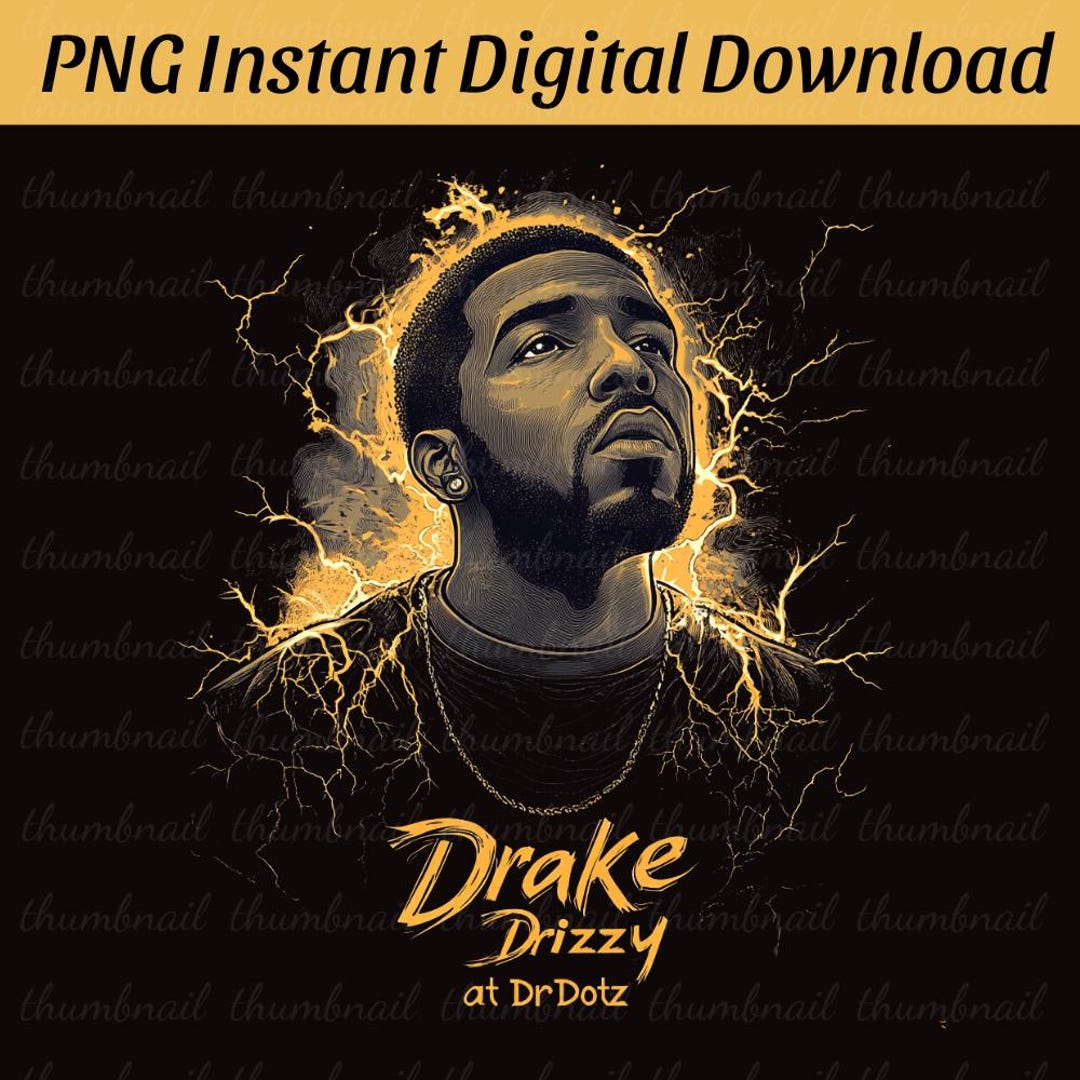 Say Drake PNG Hip-hop Clipart for T-shirts Instant Download Kendrick ...