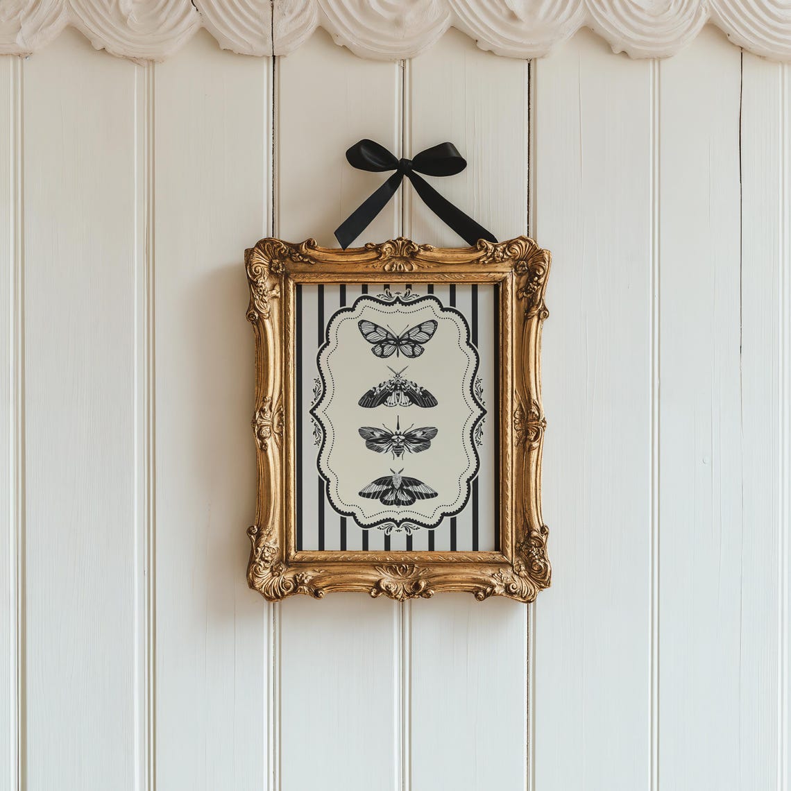 Vintage Moth Illustration | Printable Insect Art Print | Antique ...