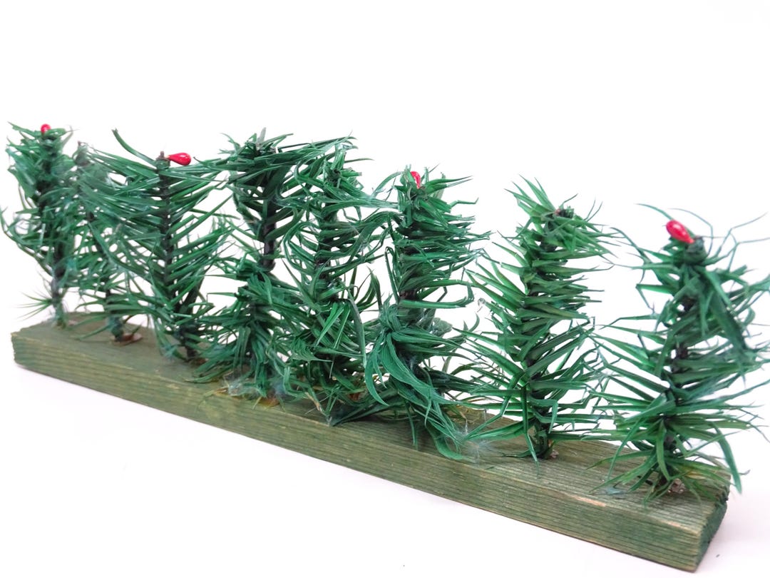 Antique German Feather Tree Fence, for Christmas Creche Putz or ...