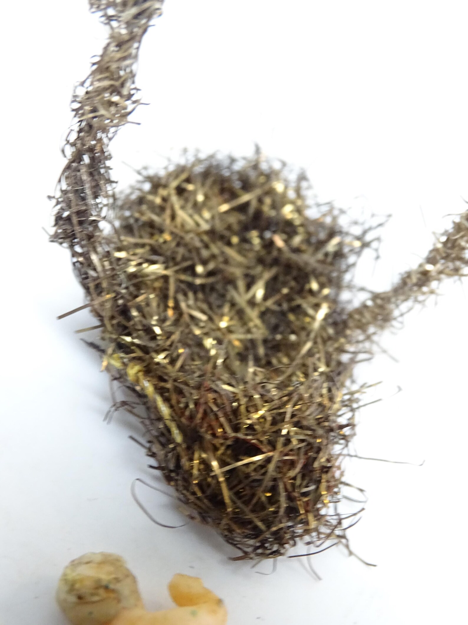 Antique French Wax Baby Jesus in Tinsel Basket, Tinsel Hanger ...