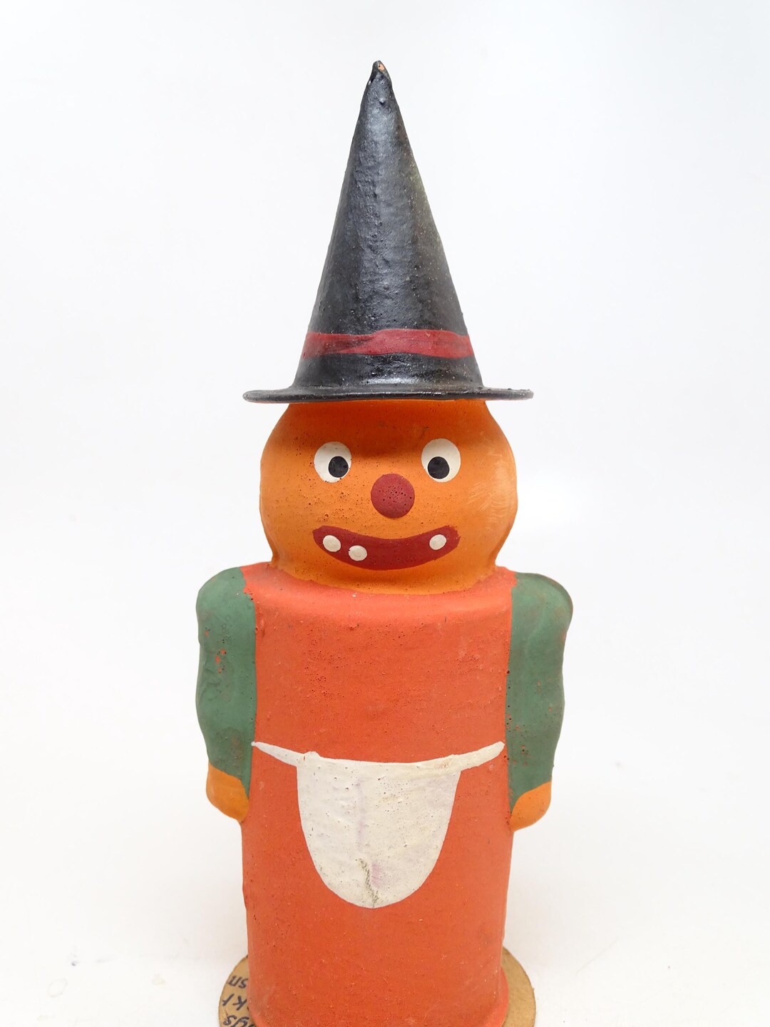 Vintage German 1940's Halloween Witch Candy Container, Hand Painted ...