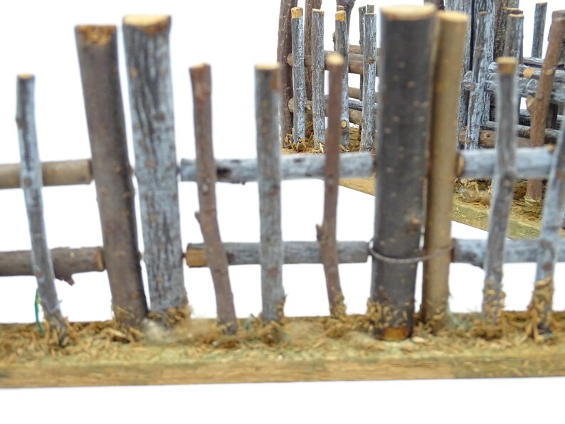 Antique German Twig Fence for Feather Christmas Tree, Putz or Nativity ...