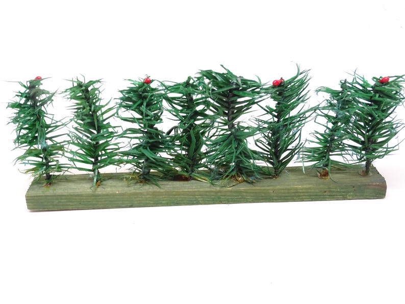 Antique German Feather Tree Fence, for Christmas Creche Putz or ...