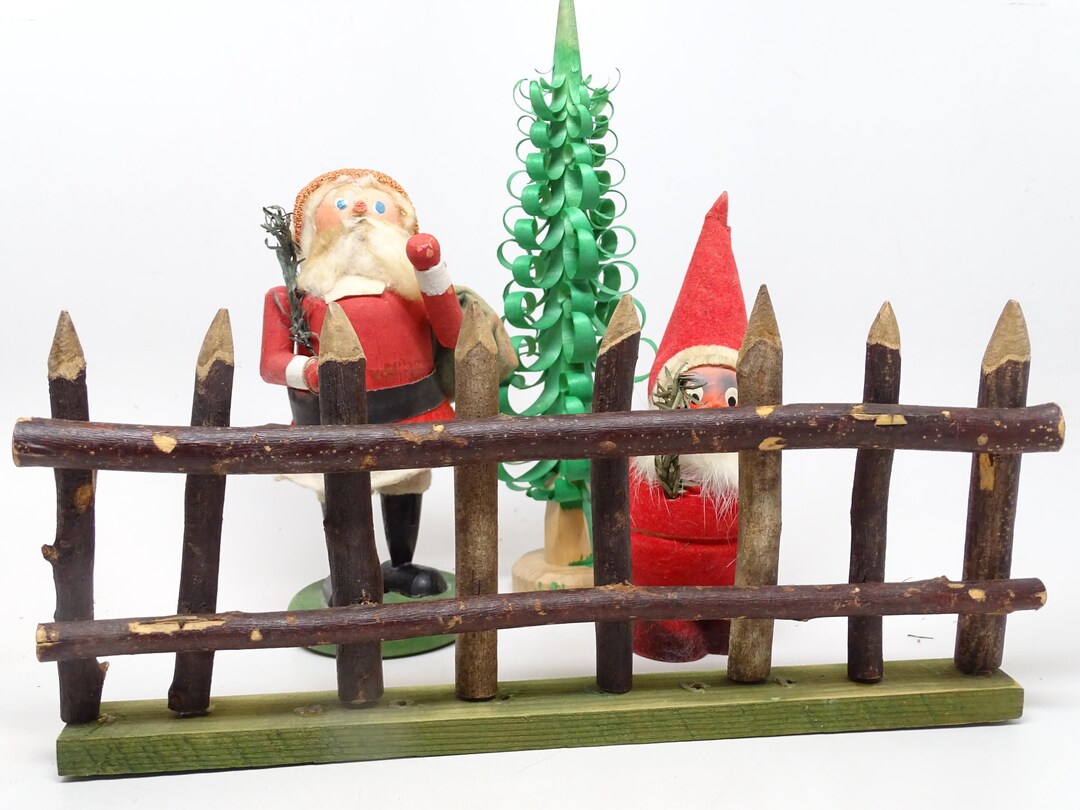 Antique One Section German Twig Fence for Feather Christmas Tree, Putz ...