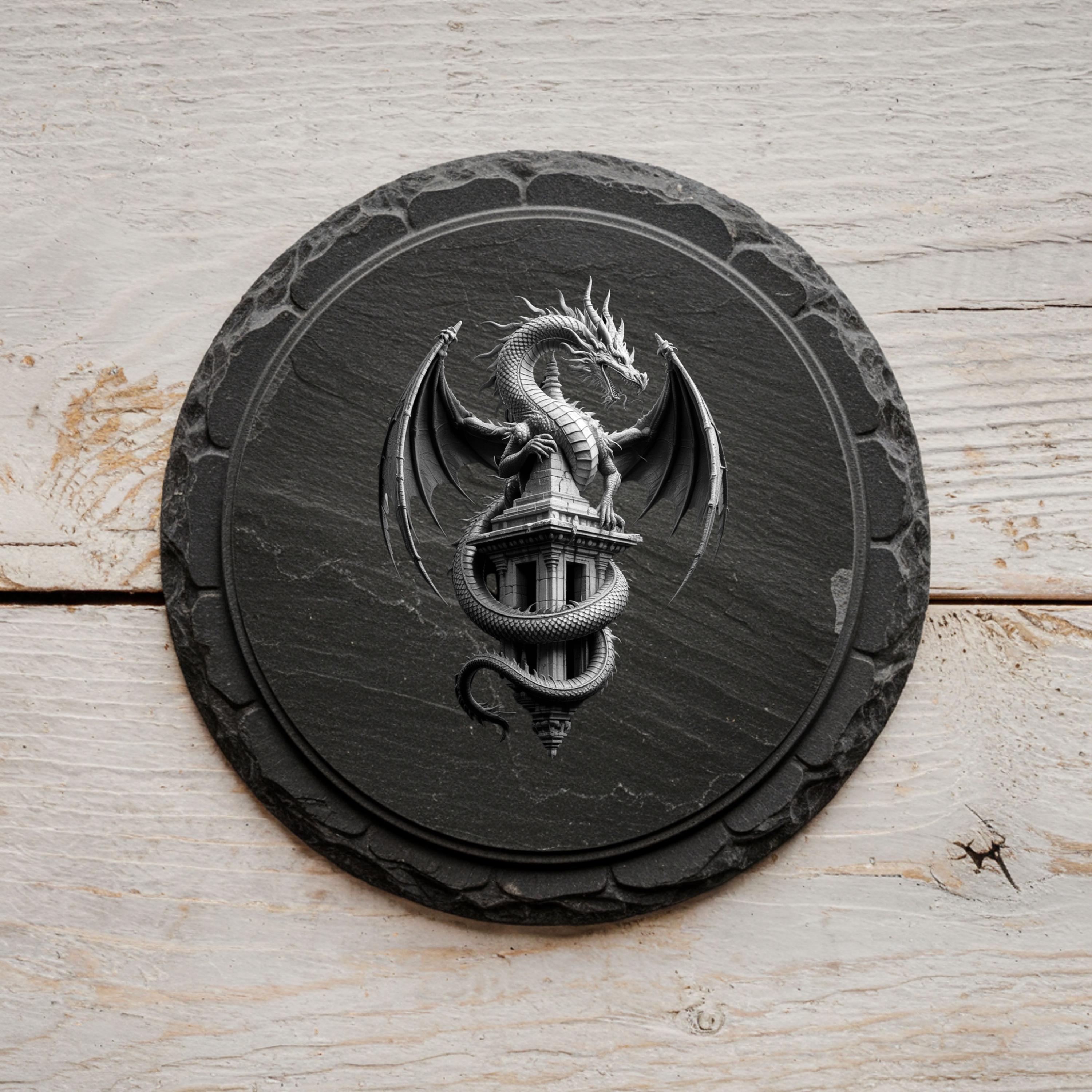 Dragon Lore Engraving Files Bundle: Mythical Creatures PNG for Crafts ...
