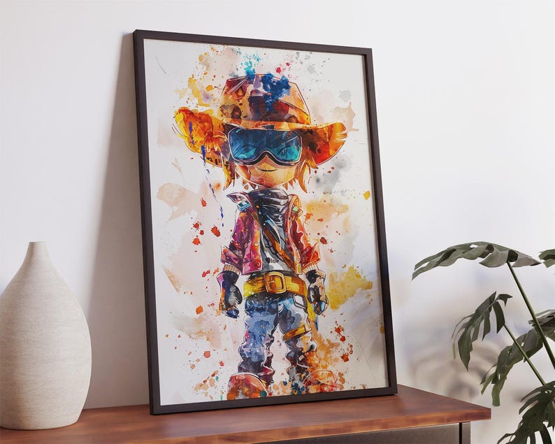 Roblox Prints, Set of 4 Video Game Watercolor Posters Printable, Kids ...