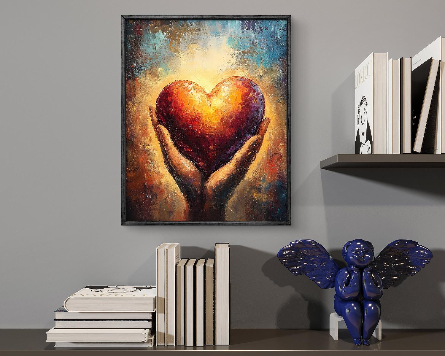 Sacred Heart of Jesus Painting: Catholic Christian Art Print (digital ...