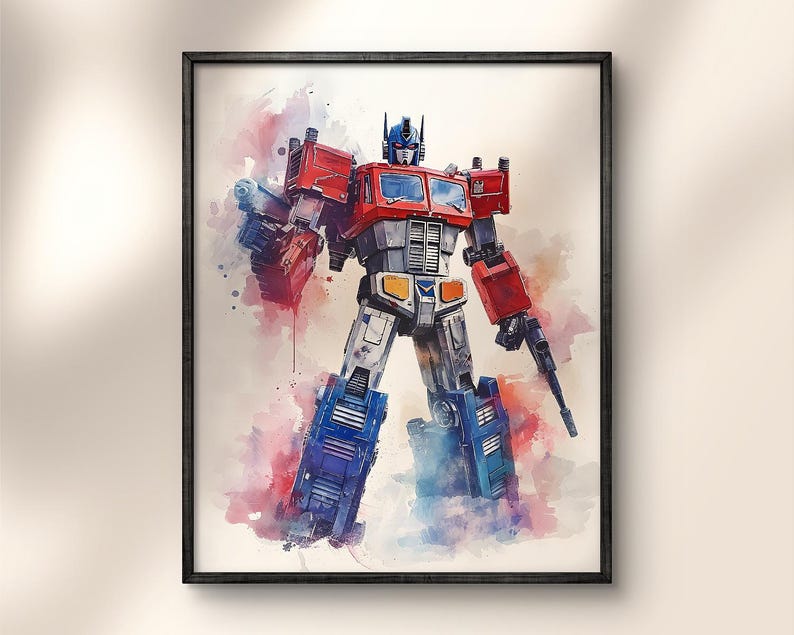 Transformers Posters Printable, Optimus Prime, Bumblebee Art Print, Set ...