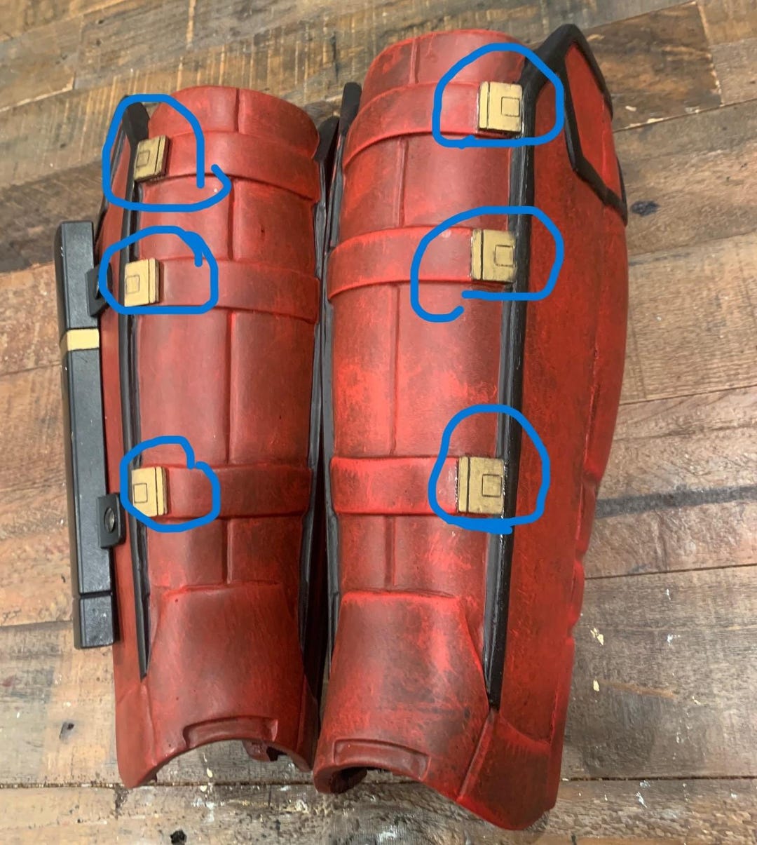 Deadpool Shin Guard Buckles Deadpool & Wolverine - Etsy