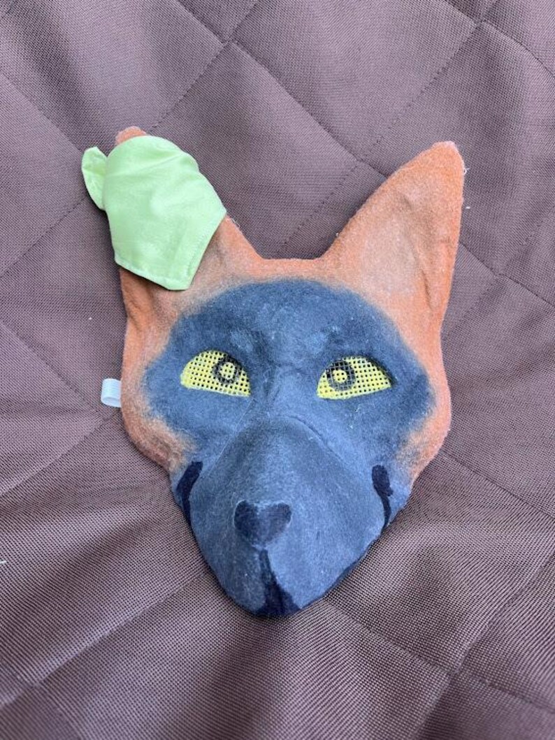 Crossfox Mask With Tail and Bandana for Therian, Quadropics, Costume - Etsy