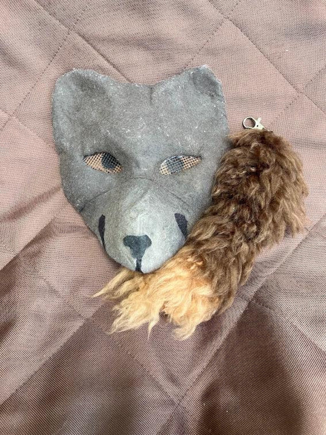 Brown Bear Mask With Tail for Therian, Quadropics, Costume - Etsy