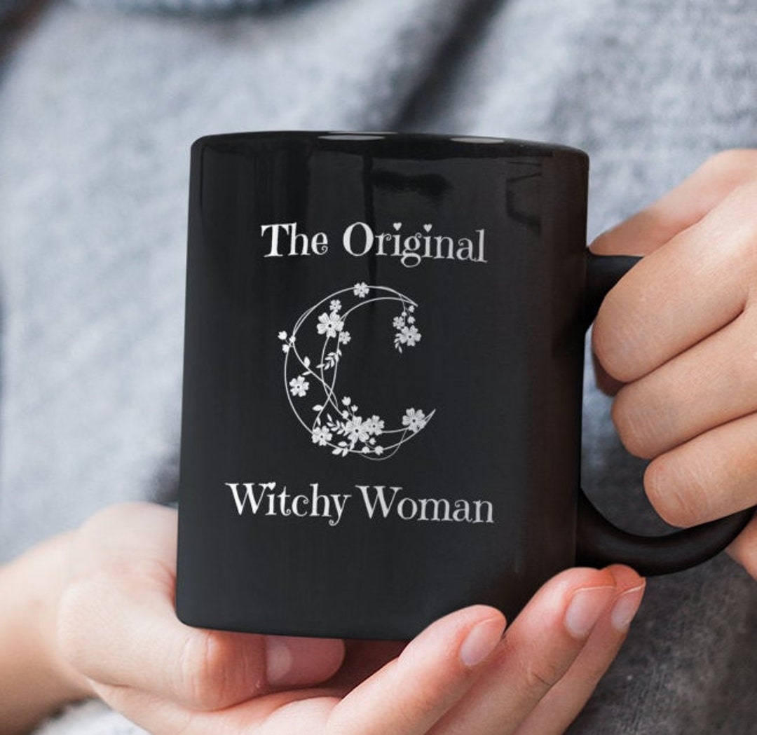 The Original Witchy Woman Black Ceramic Mug (11oz), Halloween Mugs ...