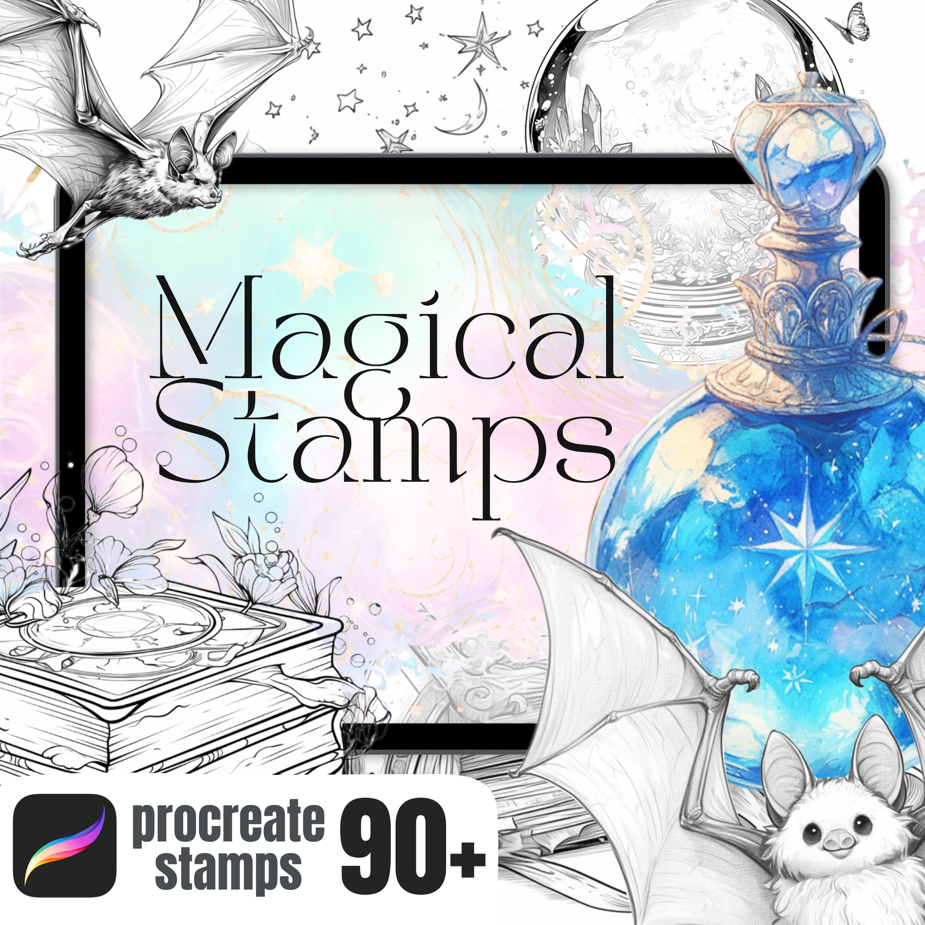 90+ Procreatestamps Magic Stamps Design | Stamp Brush Pack | Alchemy ...