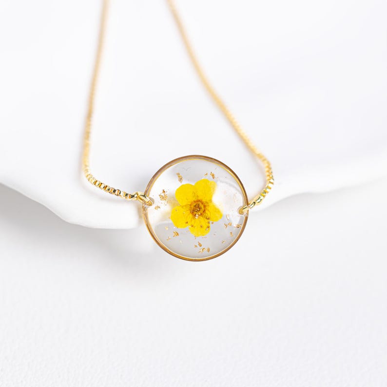 Handmade Real Flower Bracelet, Dainty Bracelet for Women, Pressed ...