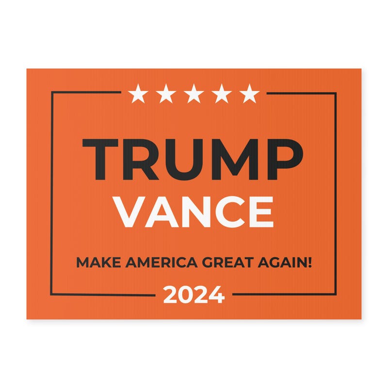 Trump Vance Sign - Etsy