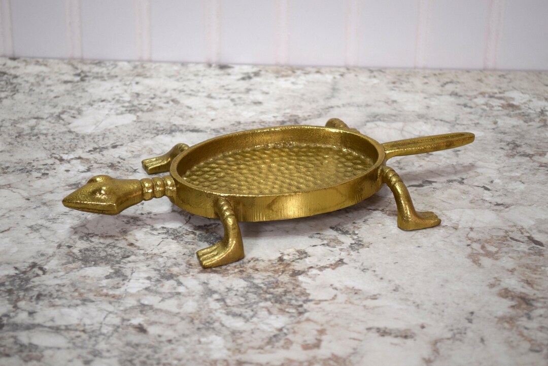 Brass Gecko Trinket Dish Brass Lizard or Salamander Brass Soap Dish ...