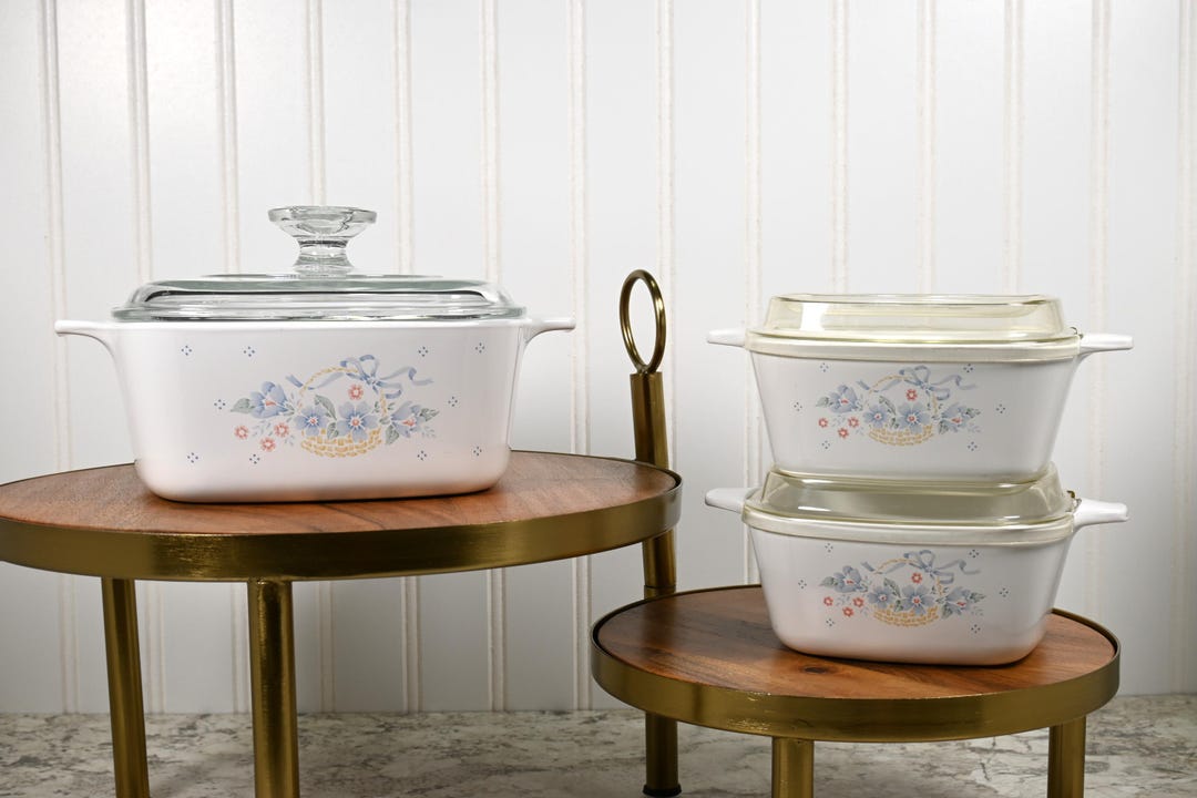 Corning Ware Country Cornflower Assorted Baking Dishes | Pretty Flower ...