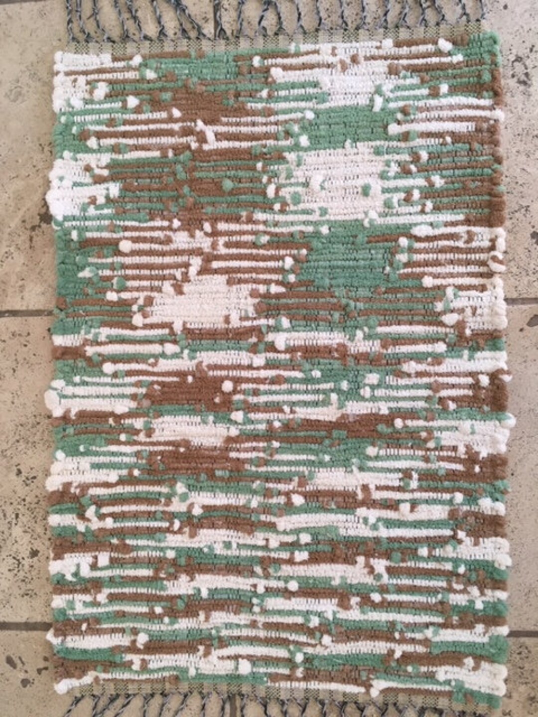 Hand Woven Upcycled Nubby Rug - Etsy