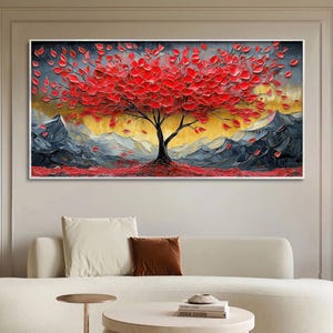 Original Tree of Life Oil Painting on Canvas,large Custom Wall Art ...