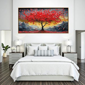 Original Tree of Life Oil Painting on Canvas,large Custom Wall Art ...
