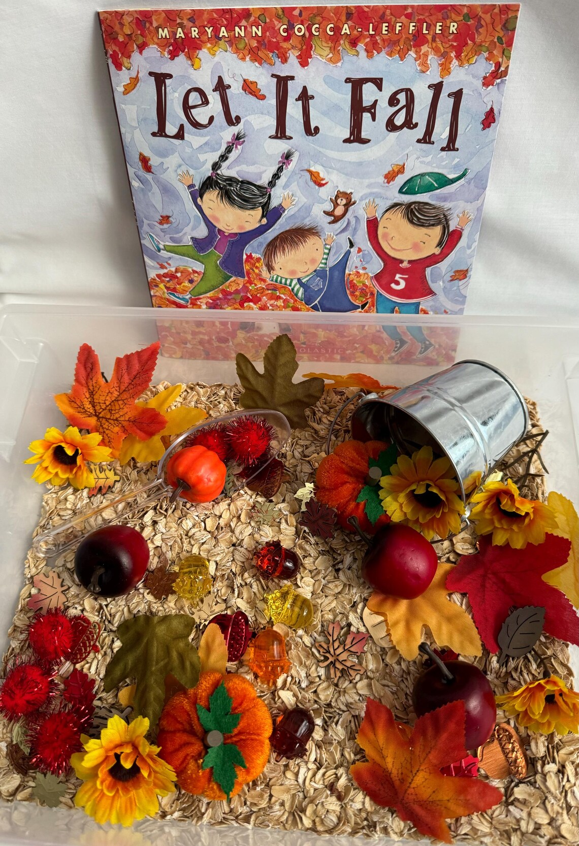 Fall/autumn Sensory Bin and Book - Etsy
