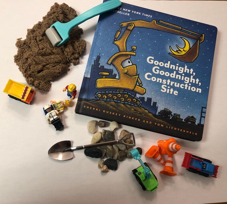 Construction Zone Sensory Bin and Book - Etsy