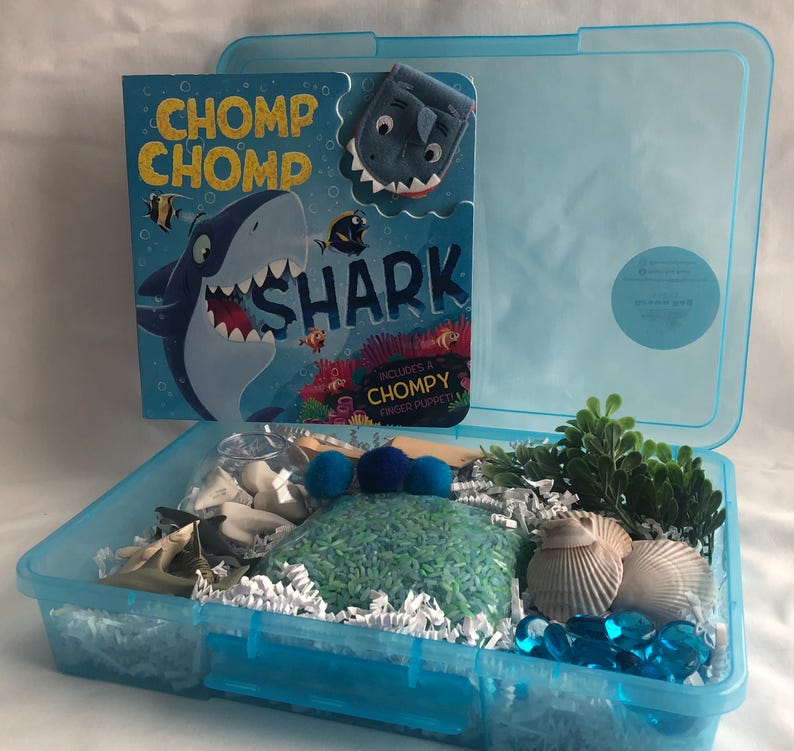 Shark Sensory Bin and Book - Etsy
