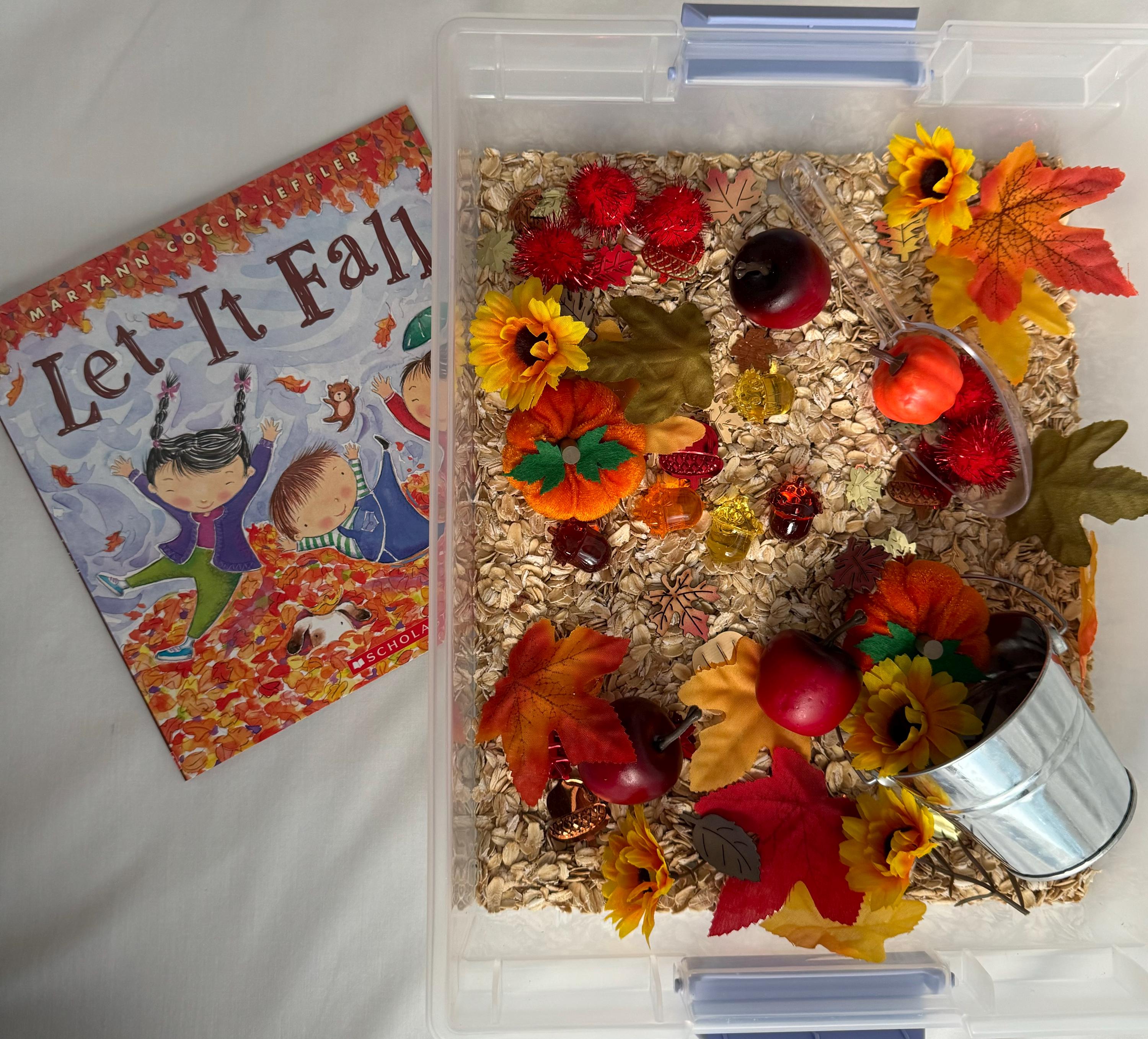 Fall/autumn Sensory Bin and Book - Etsy