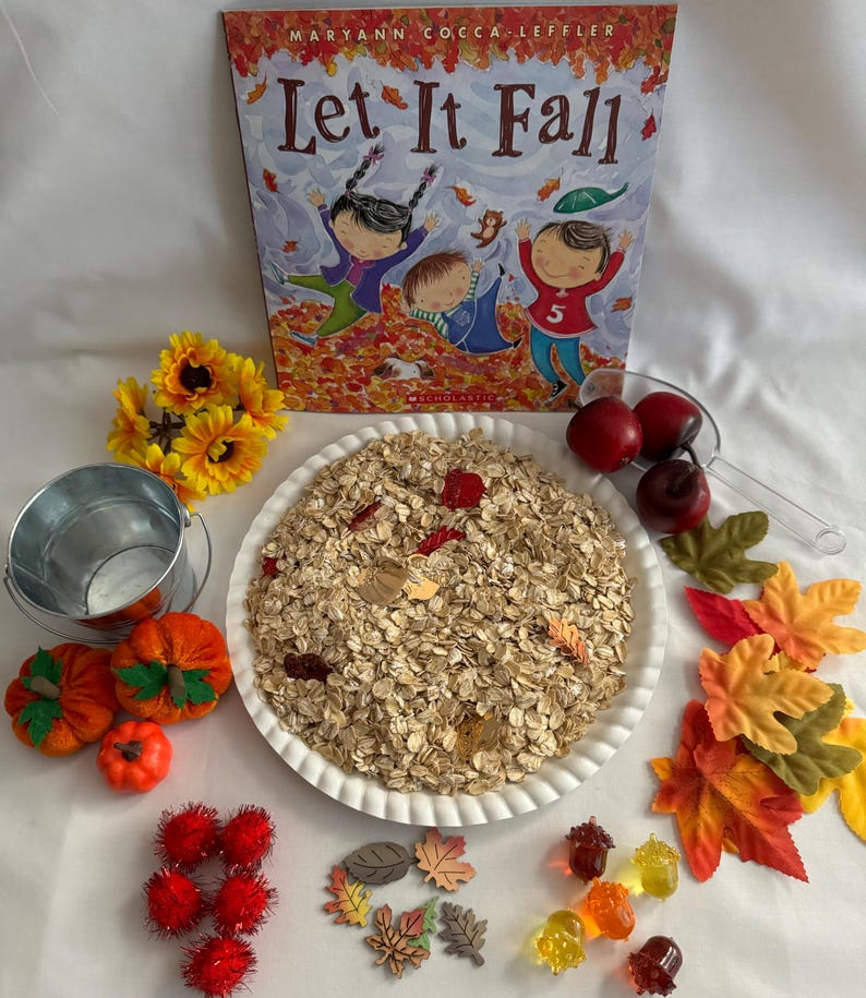 Fall/autumn Sensory Bin and Book - Etsy
