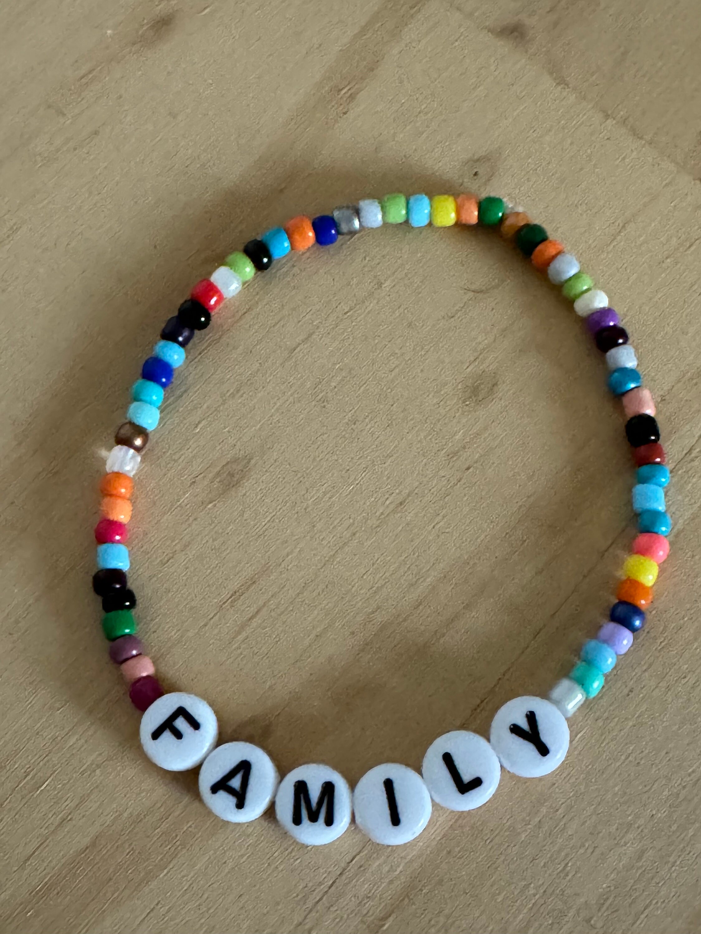 Beaded Word Bracelet. Choose Premade or Choose a Custom Word Bracelet ...