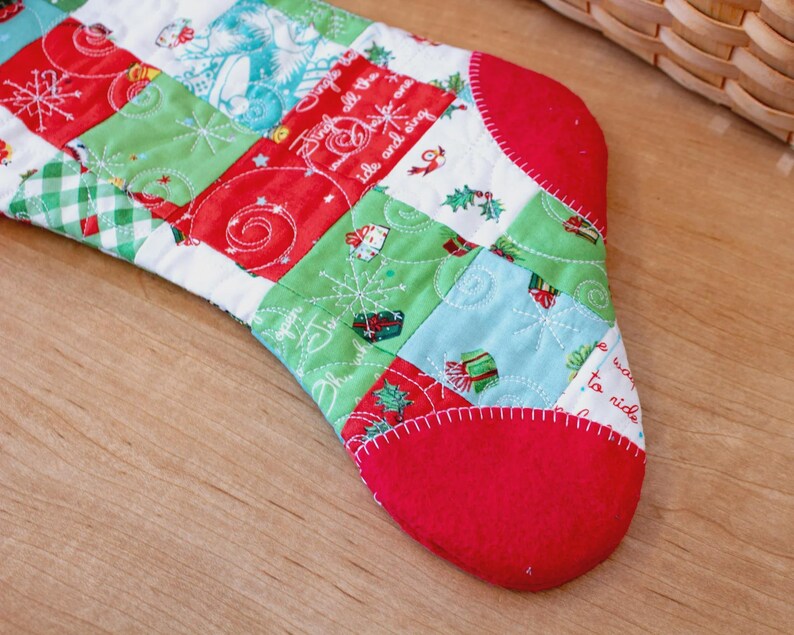 Patchwork Christmas Stocking (downloadable Pattern) - Etsy