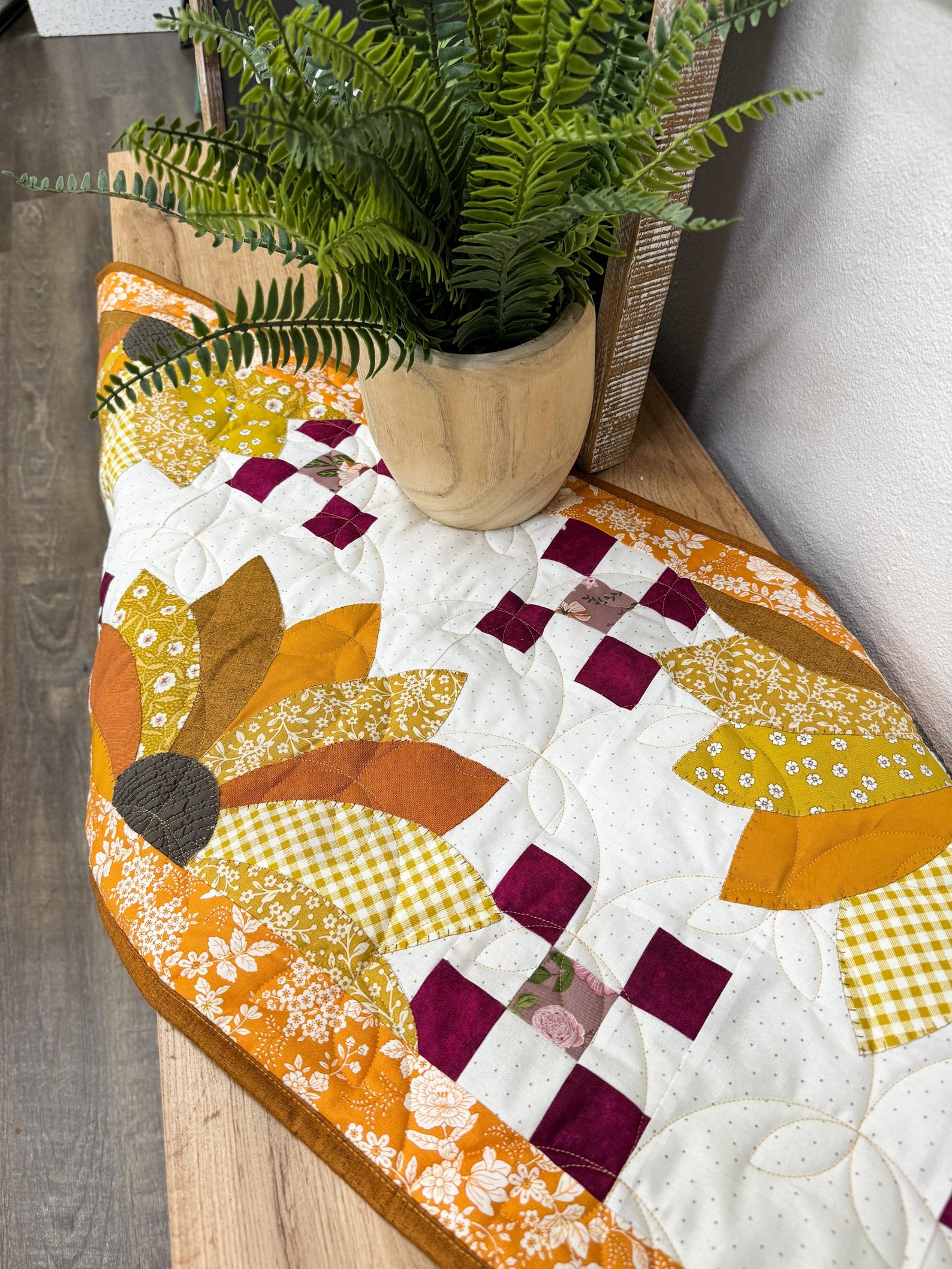 Sunflower Blooms Table Runner Sewing Pattern - (download) - Etsy