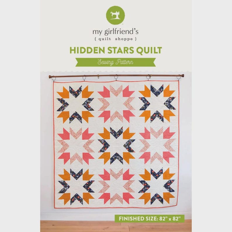 Hidden Stars Quilt (downloadable Sewing Pattern) - Etsy