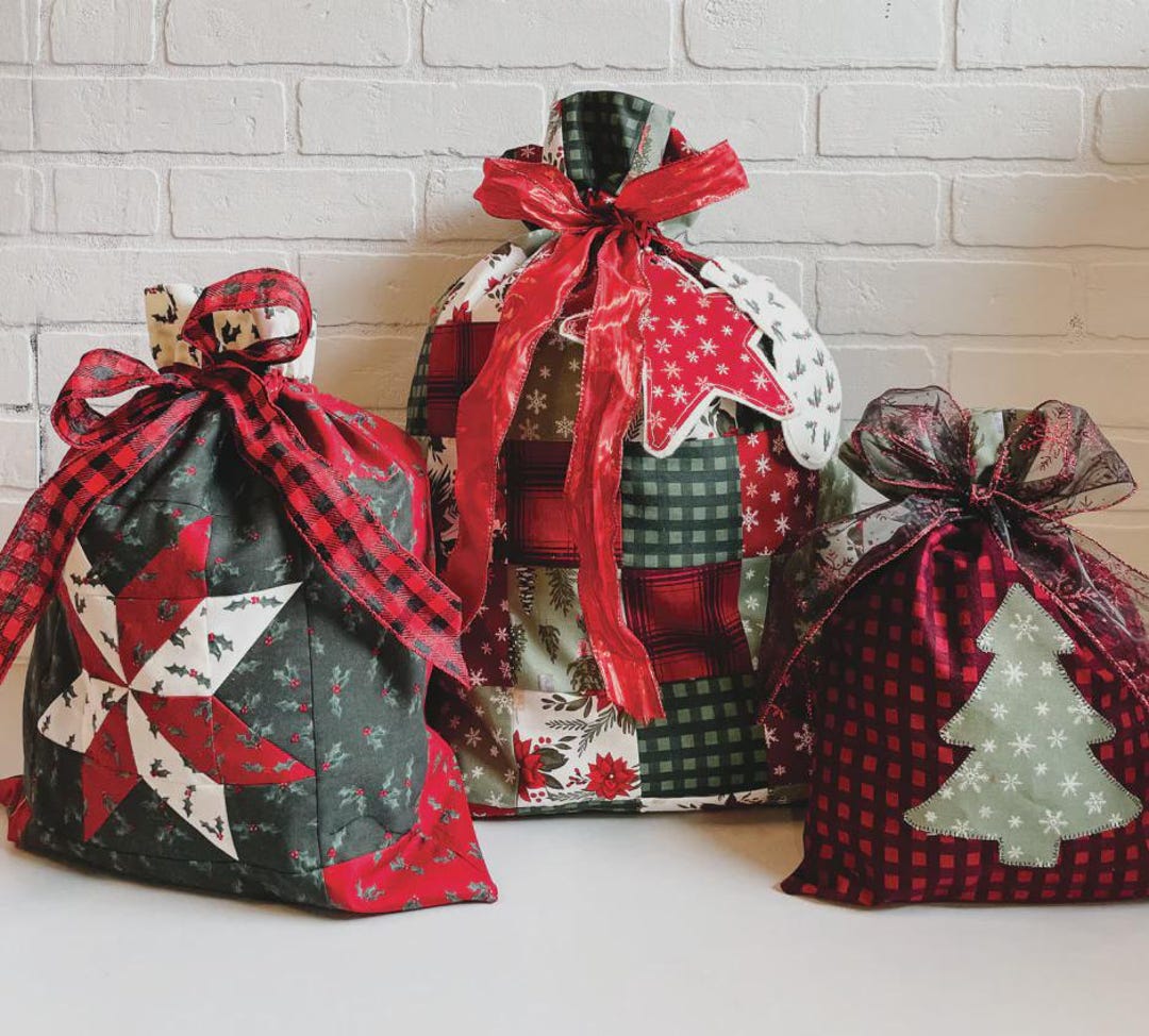 Holiday Gift Bags (downloadable Pattern) - Etsy