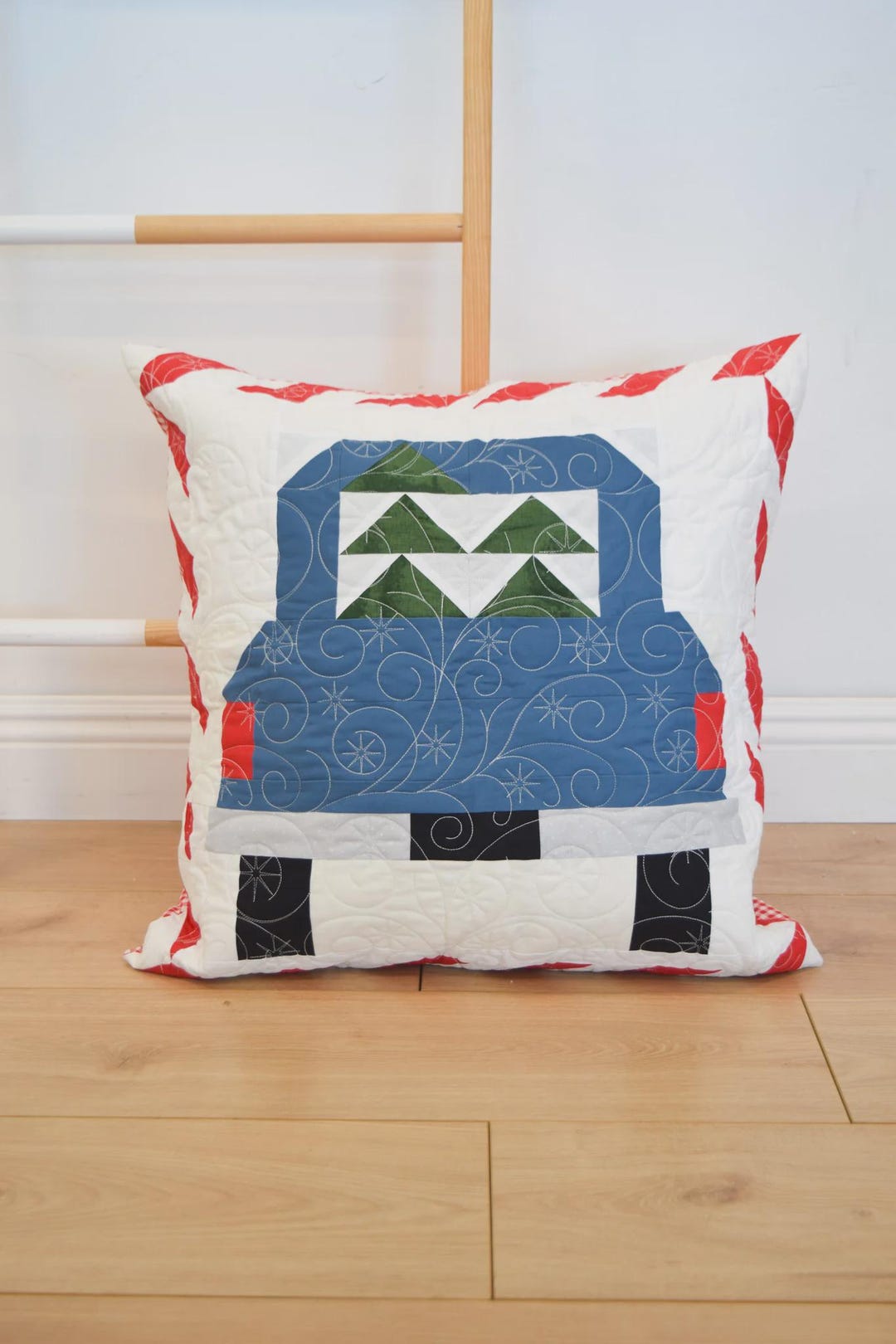 North Pole Tree Farm Pillow Kit - Etsy
