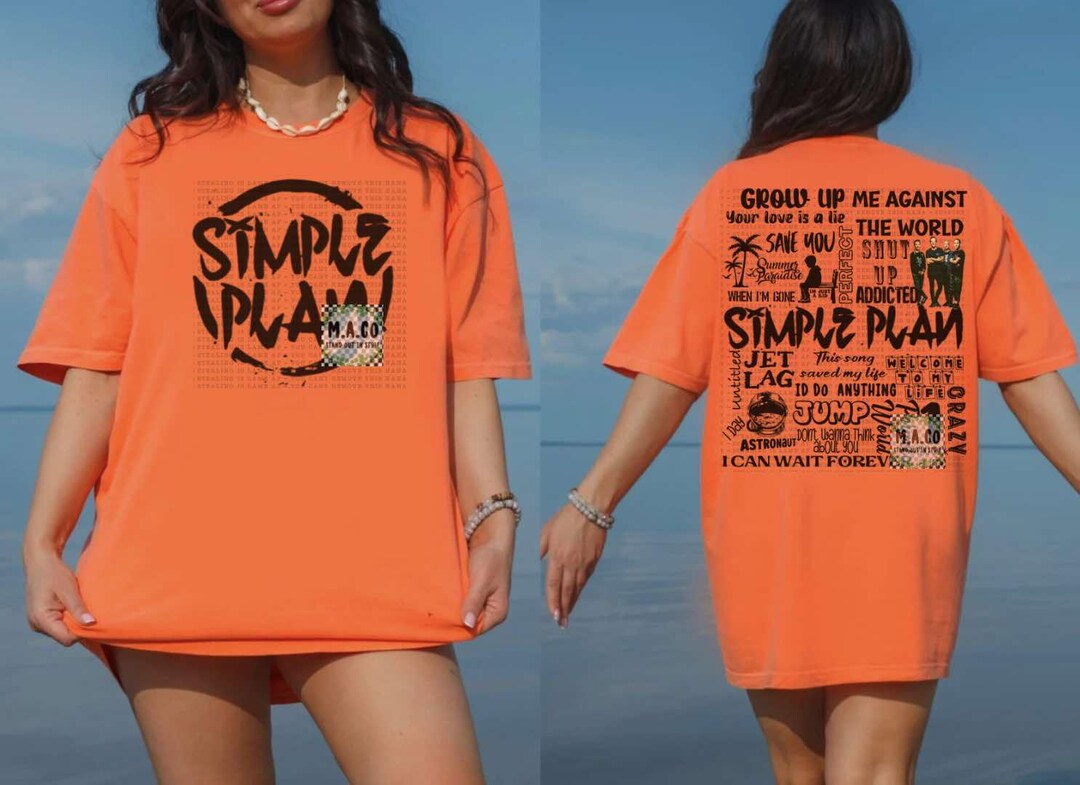 Simple Plan Song Title Tshirt Simple Plan Merch - Etsy