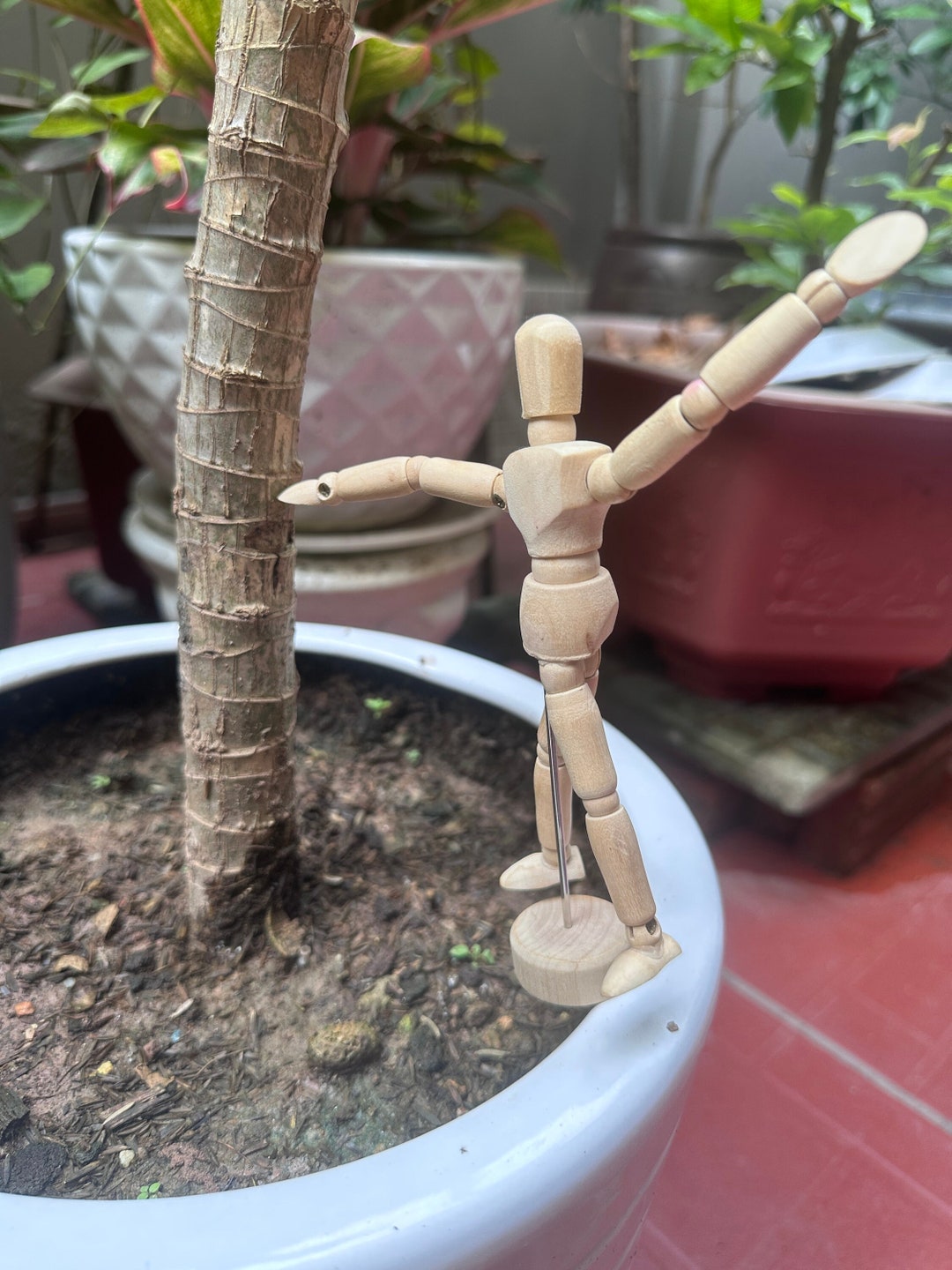 Vintage Wooden Puppet Handmade Wooden Toy, Abstract Articulated Wood ...