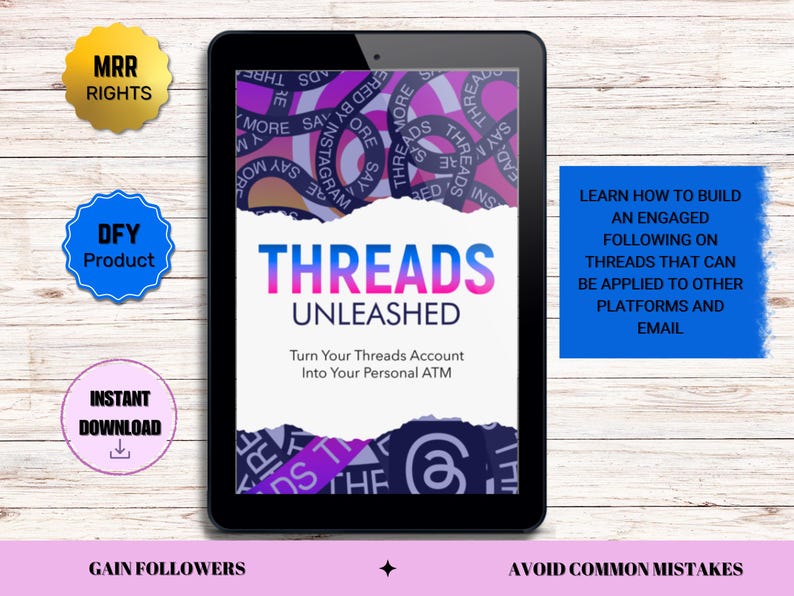 Threads UNLEASHED, Adam Dukes, Digital Products, Ebook, Digital Guide ...
