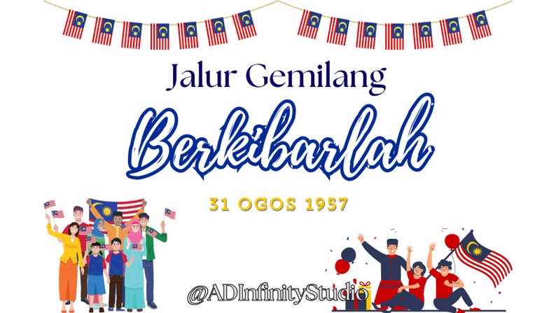 Merdeka Day Wish Card Template - Etsy